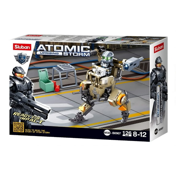 Sluban Atomic Storm AF1 Armed Patrol Walker Block set 126 pieces ...