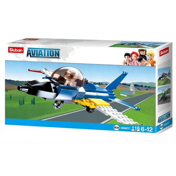 Sluban Aviation Training Plane Block set 116 pieces, Perfect for Little ...