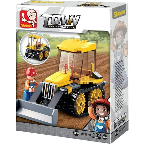 Sluban Kids SLU08610 Tractor Bulldozer Building Blocks 132 Pcs set ...
