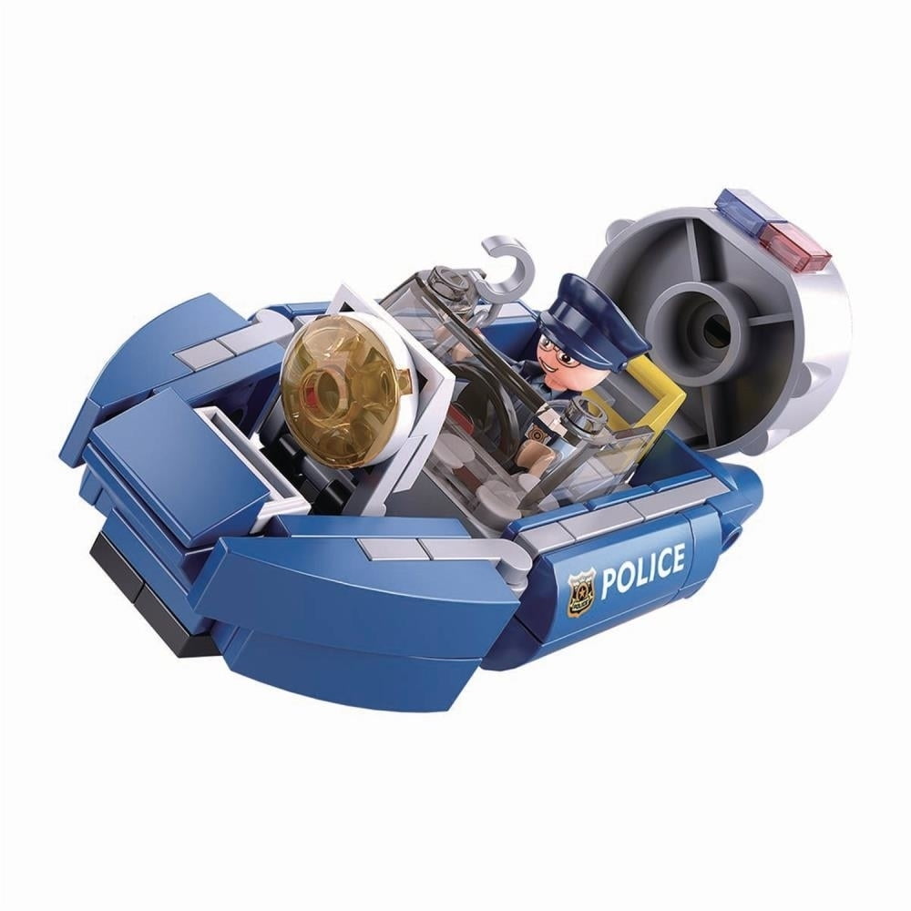 Sluban Kids SLU08623 Police Boat Hoovercraft Building Blocks 74 Pcs set ...
