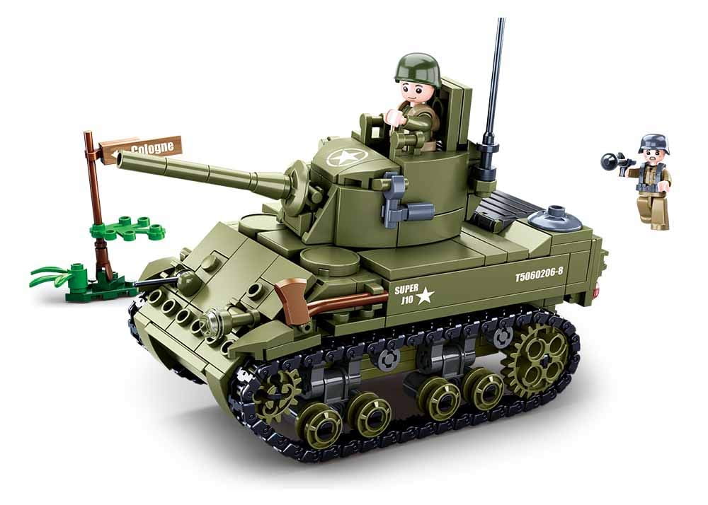 Sluban M38-B0856 Wwii-m5 Light Tank - Walmart.com