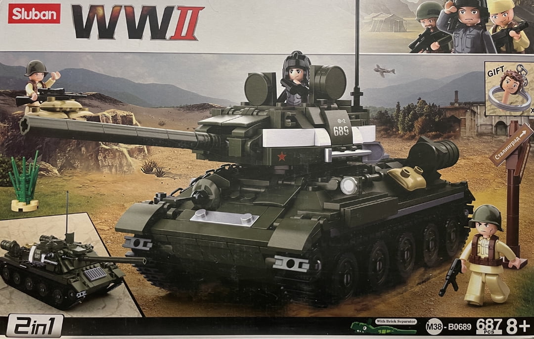 Sluban - SLU08644 - Army Building Blocks WWII Series - 687 Pcs ...