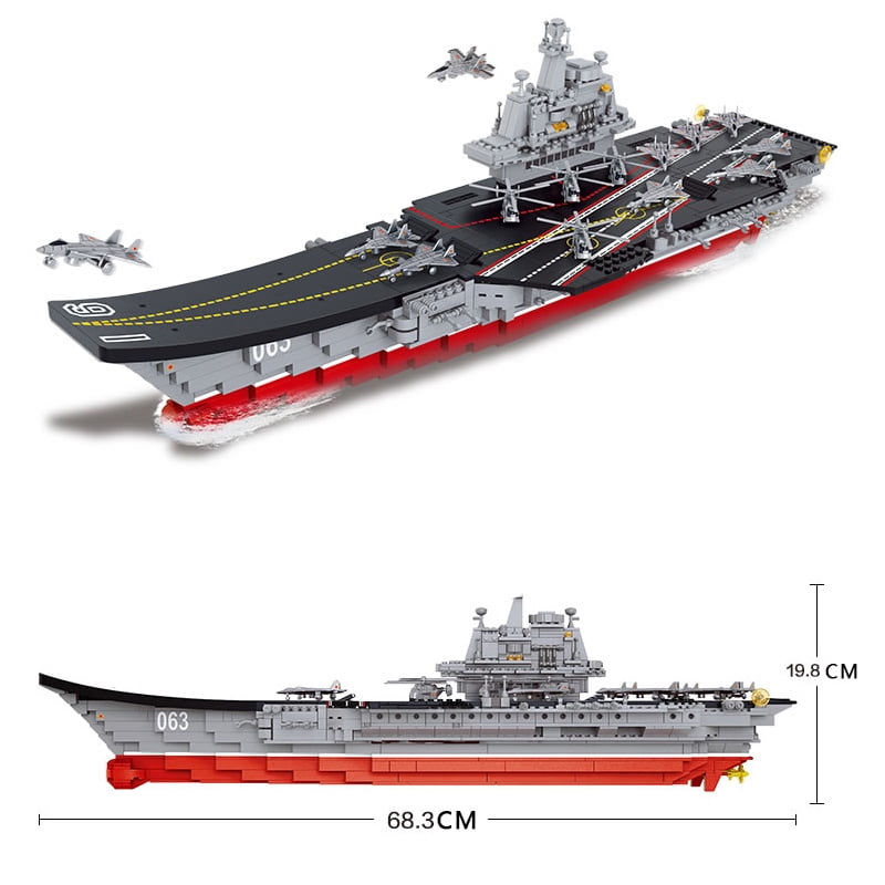 Sluban warship Military battle ship boat model building Aircrafted ...