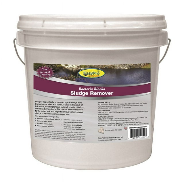 Sludge Remover Bacteria, 10 lb. pail, 1 oz. blocks - Approx. 160 blocks ...