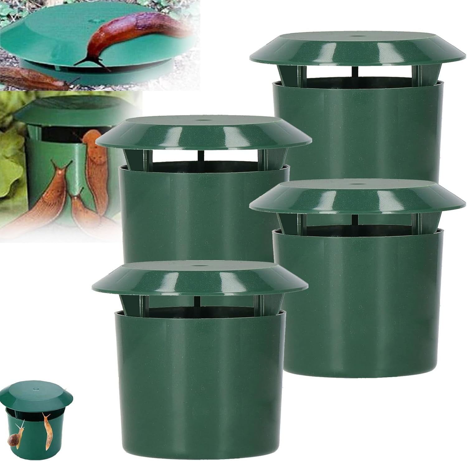 Slug Beer Traps for Garden, Snail Trap Catcher Tool, Snail Cage Eco ...