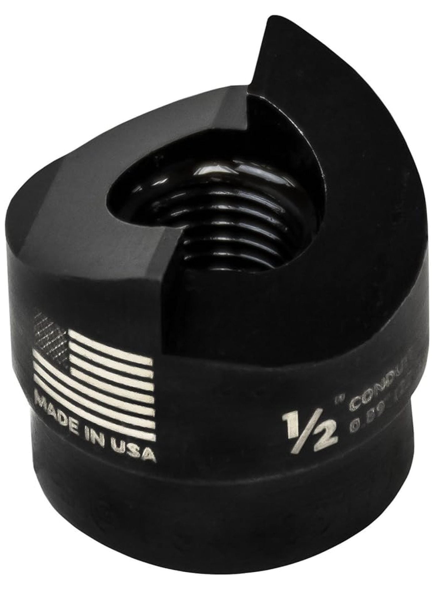 Slug-Busters 1/2" Round Conduit Punch - .500", Black - Steel, Aluminum ...