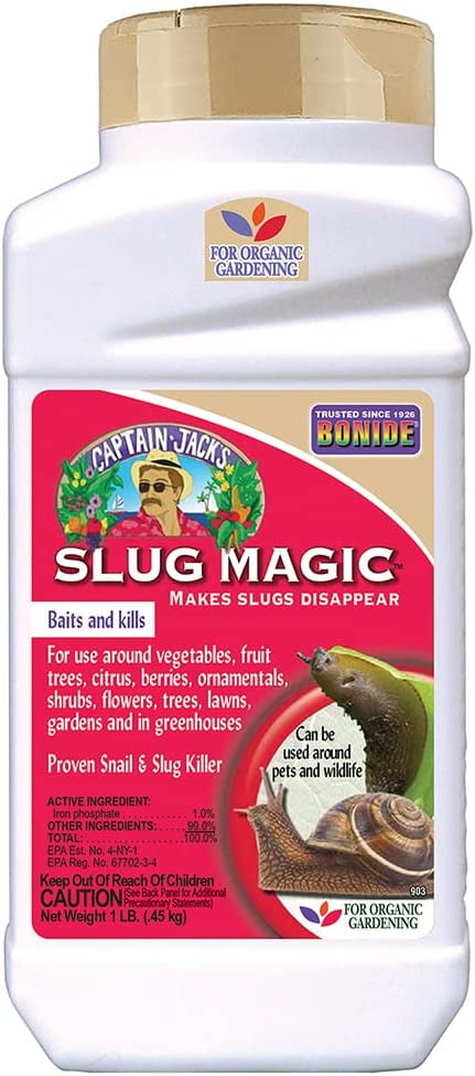 Slug Magic Granules, 1 lb. Snail & Slug Killer, For Organic Gardening ...