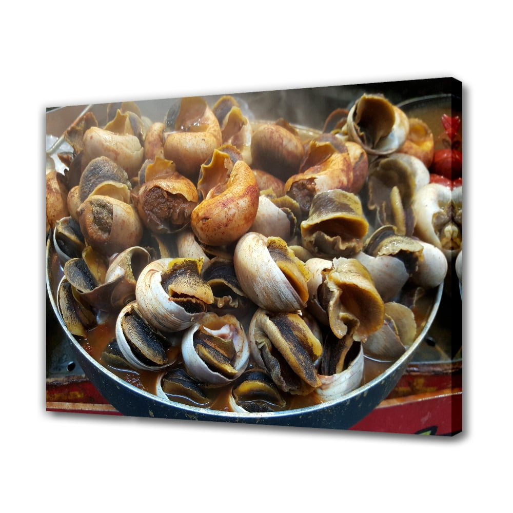 Slug Snail Baked Street Food Canvas Poster Bedroom Decor Sports ...