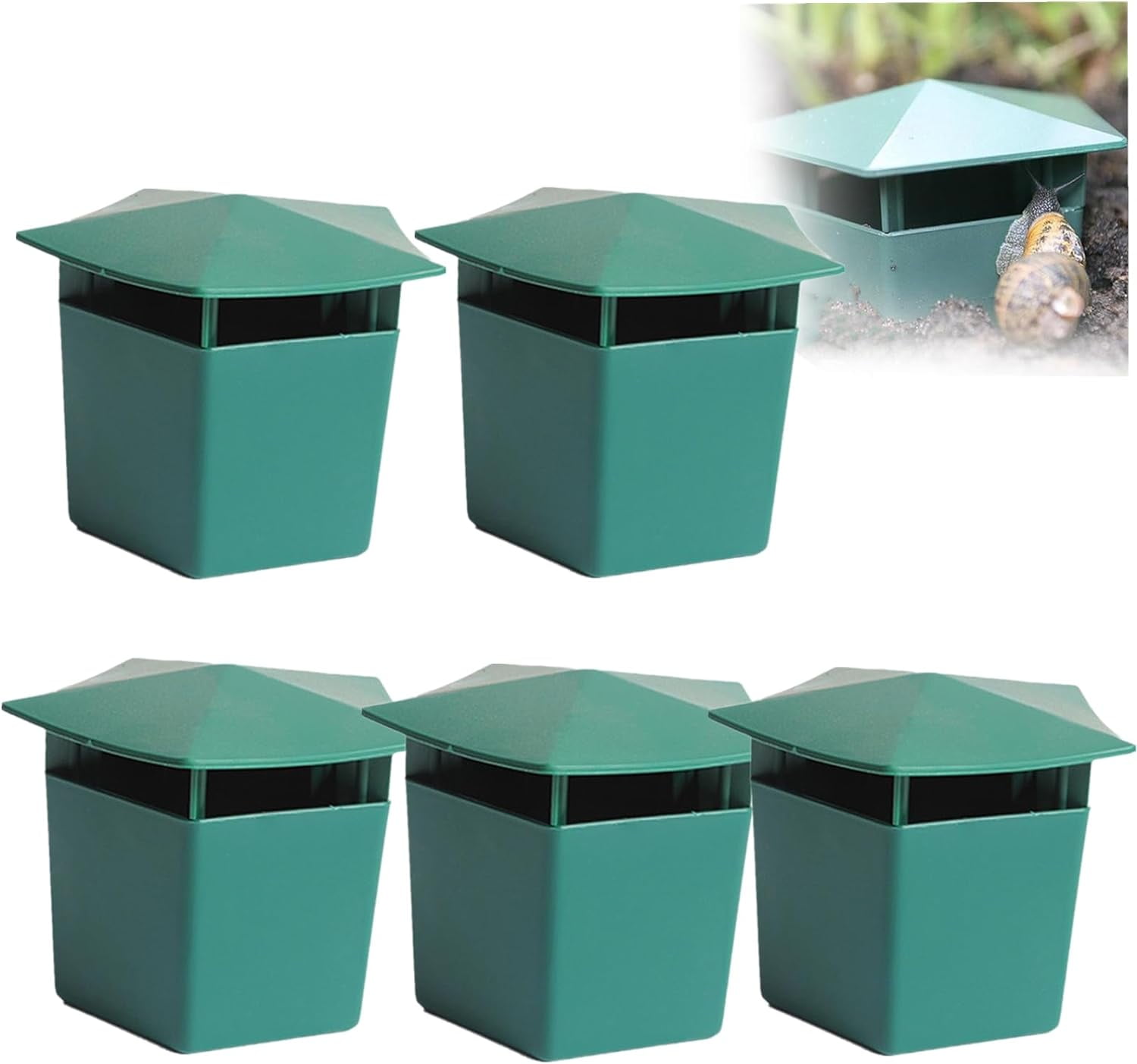 Slug & Snail Plastic Box - Beer Slug & Snail Trap for Garden Farm ...