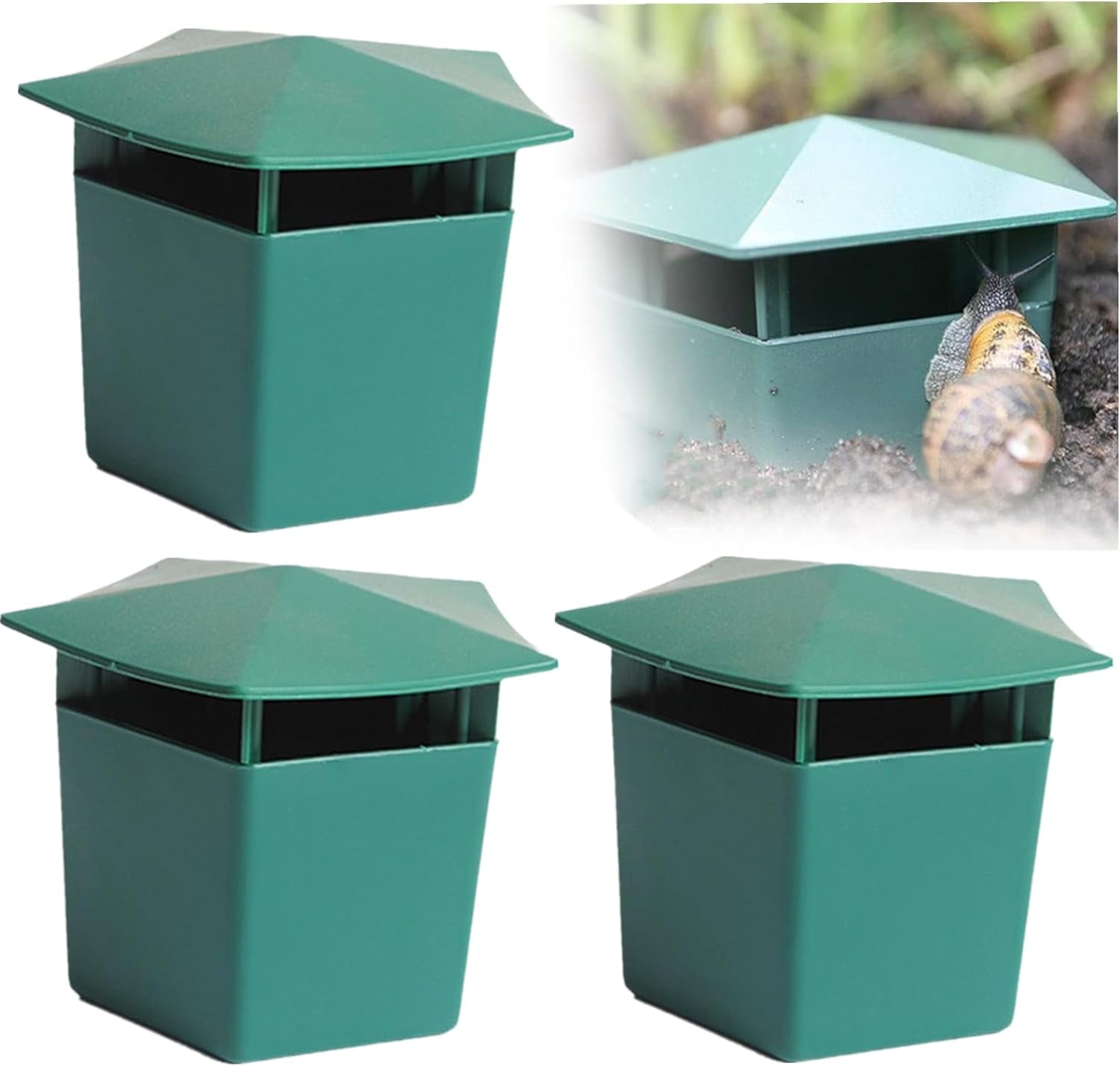 Slug & Snail Plastic Box - Beer Slug & Snail Trap for Garden Farm ...