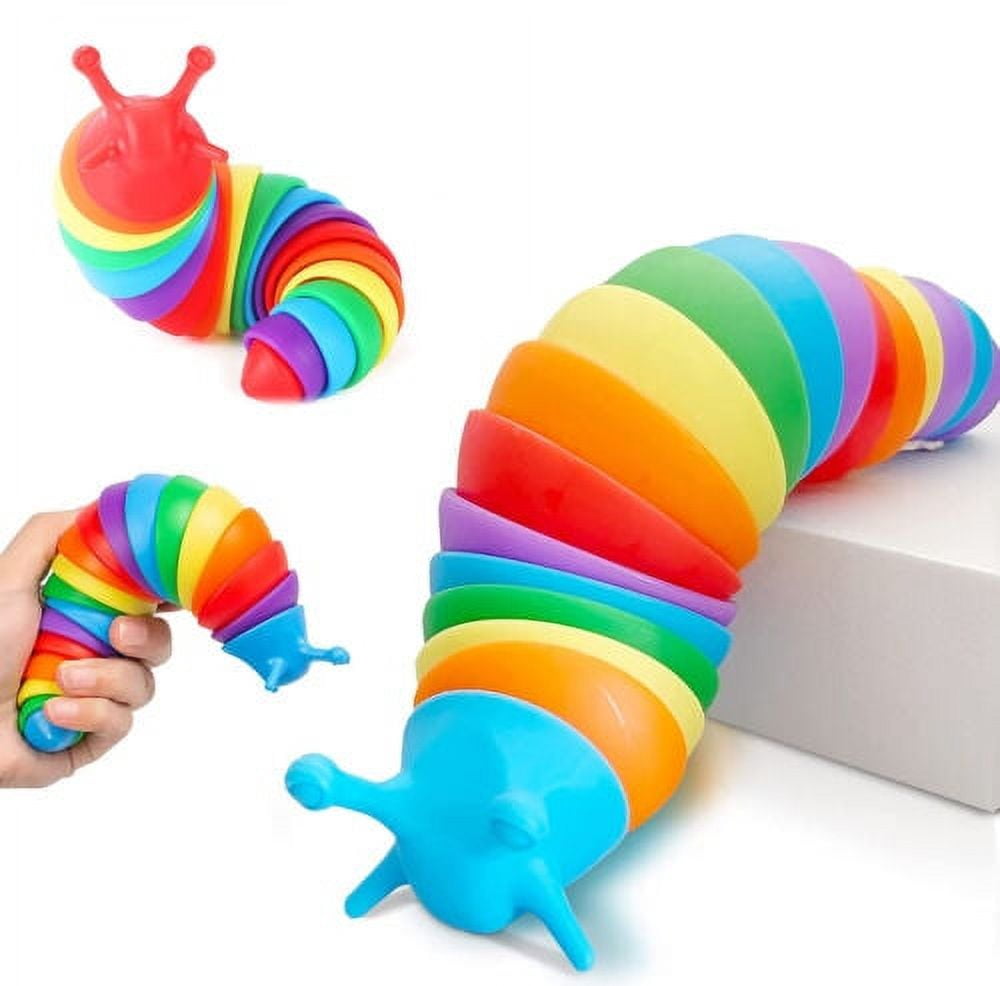 Slug Toy Decompression Fidget Sensory Flexible Toys Stress Relief Kids ...
