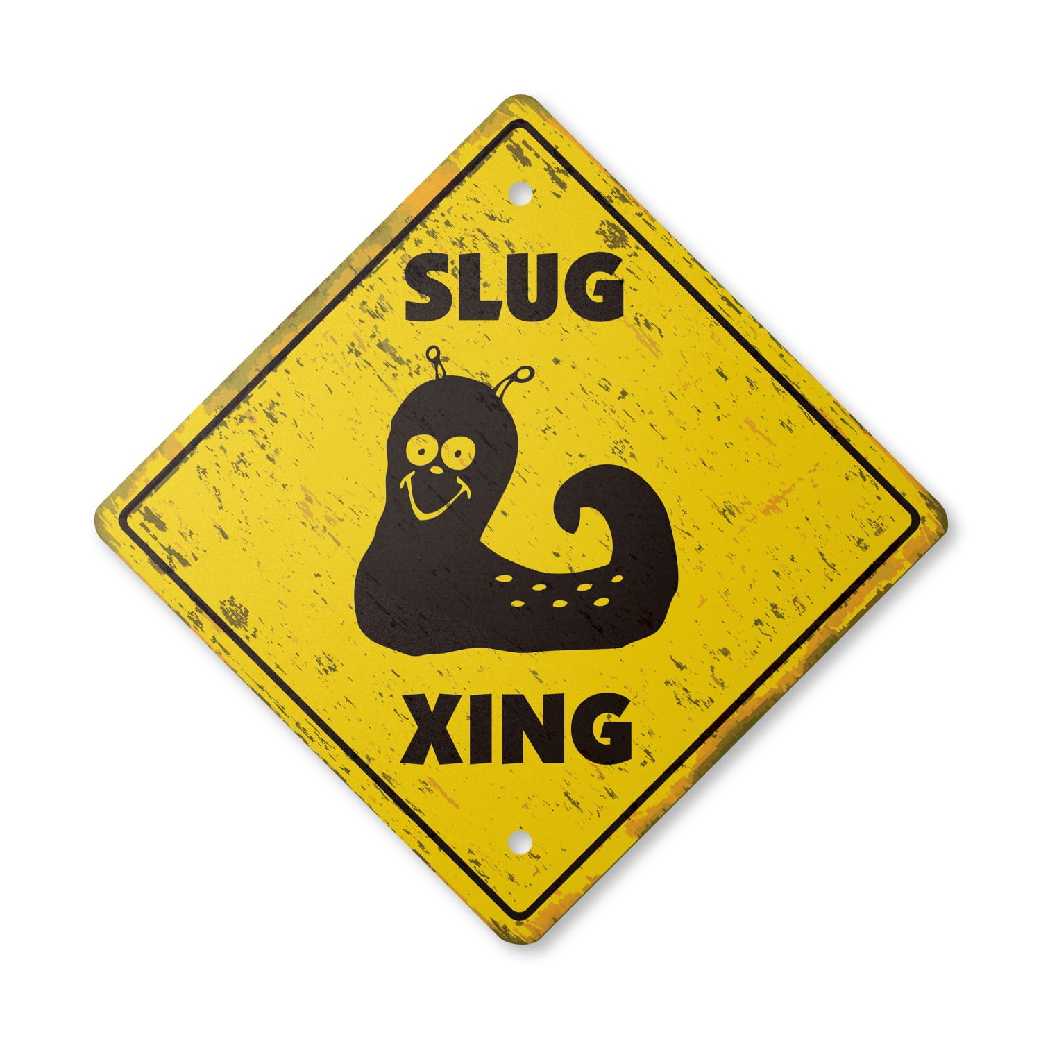 Slug Vintage Crossing Sign Zone Xing | Indoor/Outdoor Plastic | 12 ...