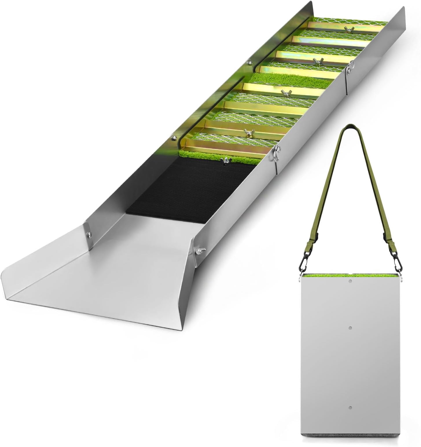 Sluice Box for Mining, 50" Folding Alloy Sluice Box, Portable Sluice ...