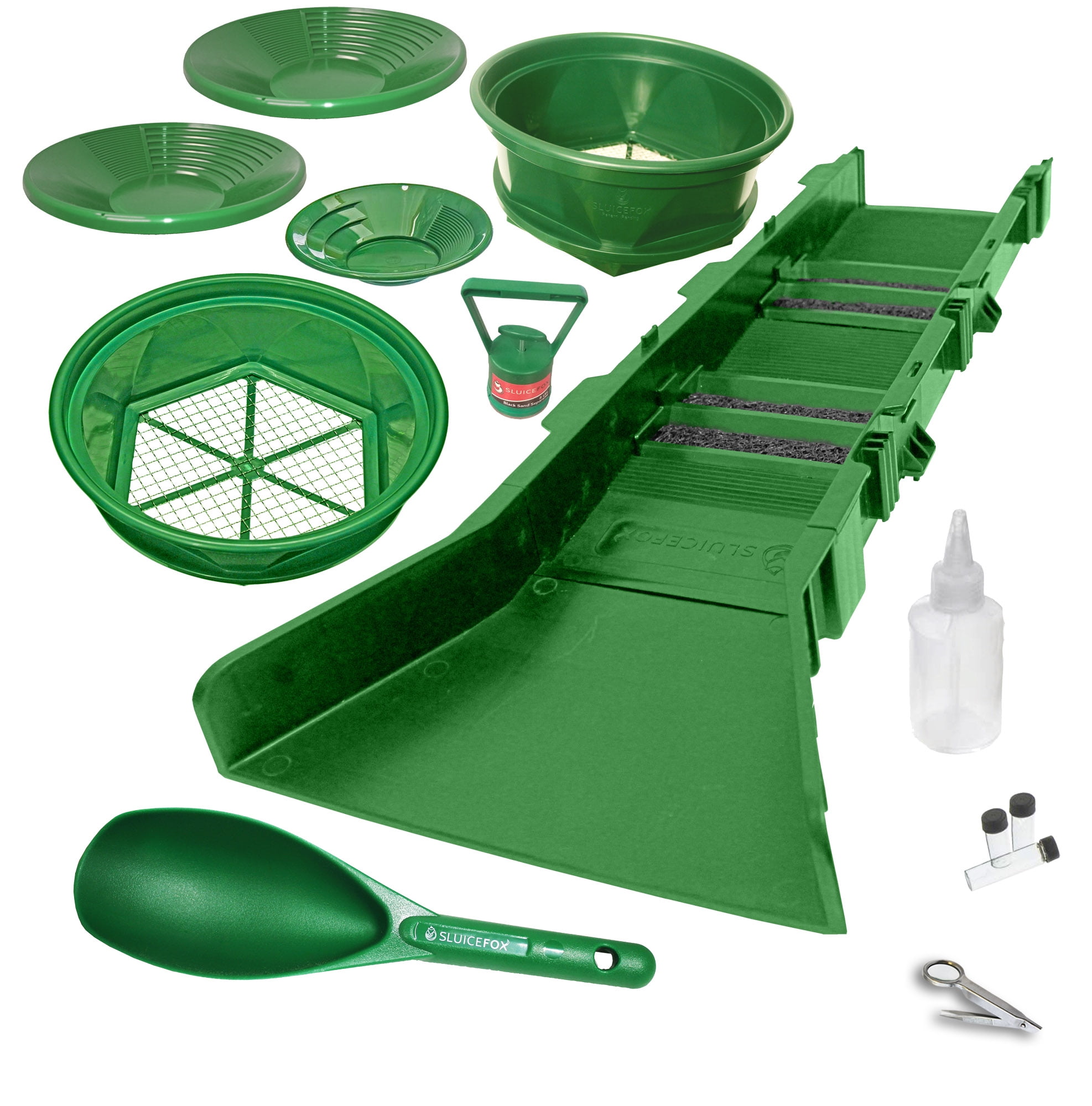 Sluice Fox 14 Piece Gold Pan Panning Kit - Sluice Box; Classifiers ...