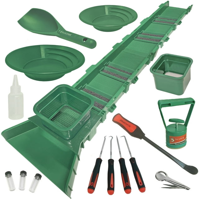 Sluice Fox 53 inch Sluice Box Compact Gold Panning Kit; portable sluice ...