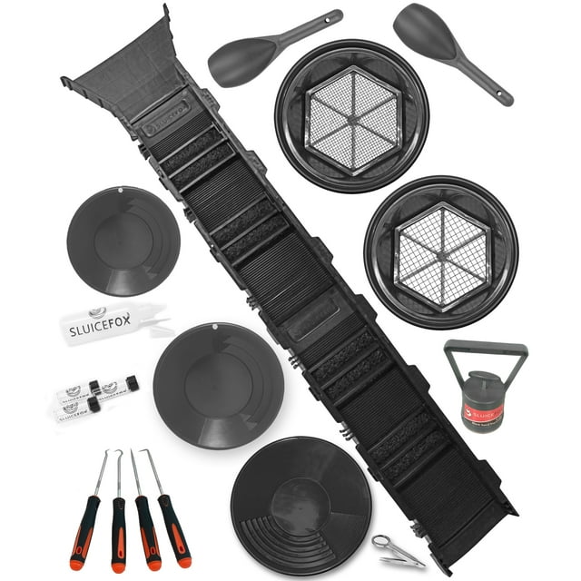 Sluice Fox Sluice Fox 53 inch portable gold sluice box and bucket ...