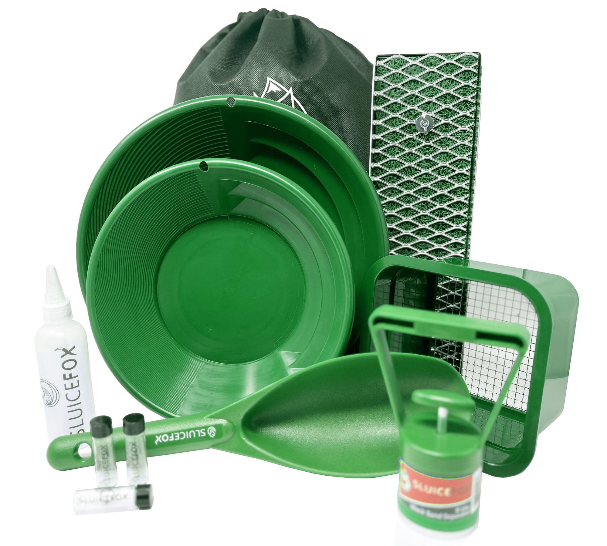 Sluice Fox Compact Gold Panning Kit with Portable Sluice: Includes ...