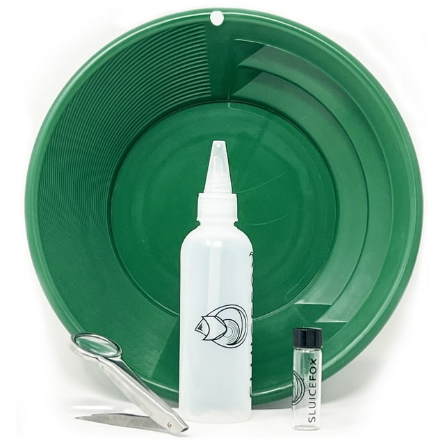 Sluice Fox Gold Panning Starter Kit for kids or adults; Gold Snifter ...