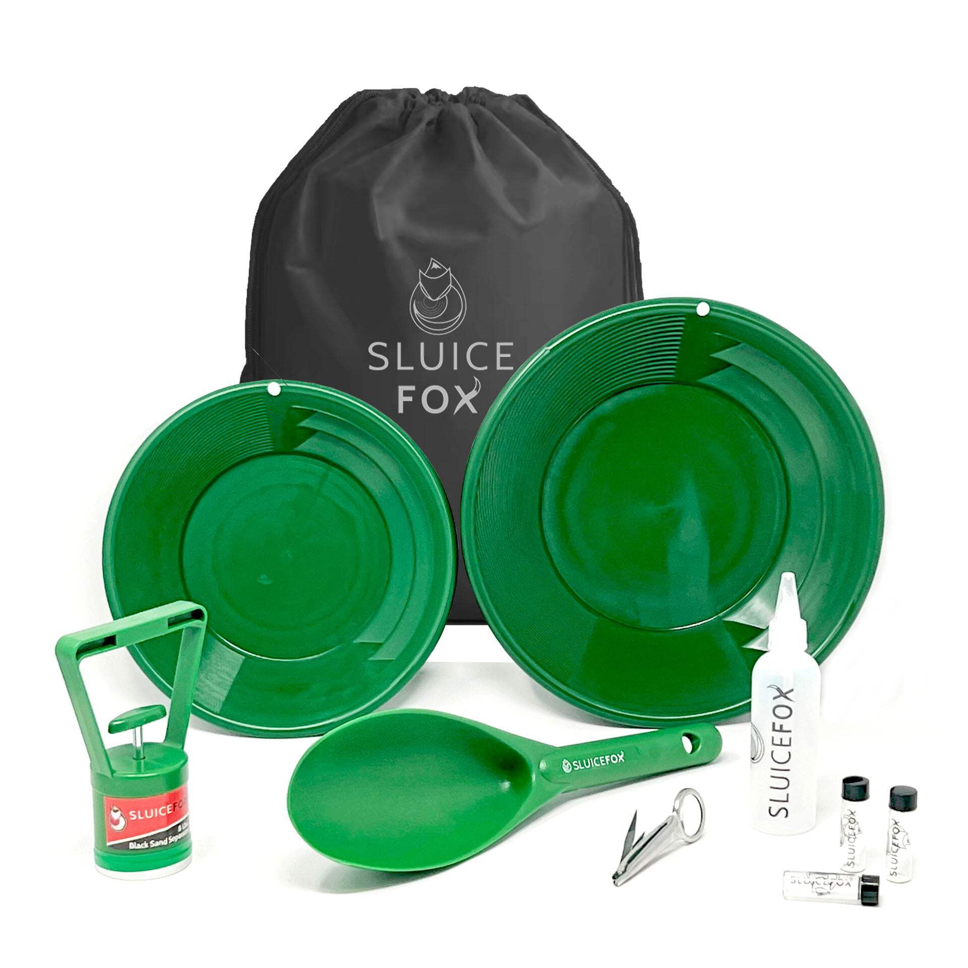 Sluice Fox, Gold Rush Panning Kit, 10-piece, Backpack Prospecting Set ...