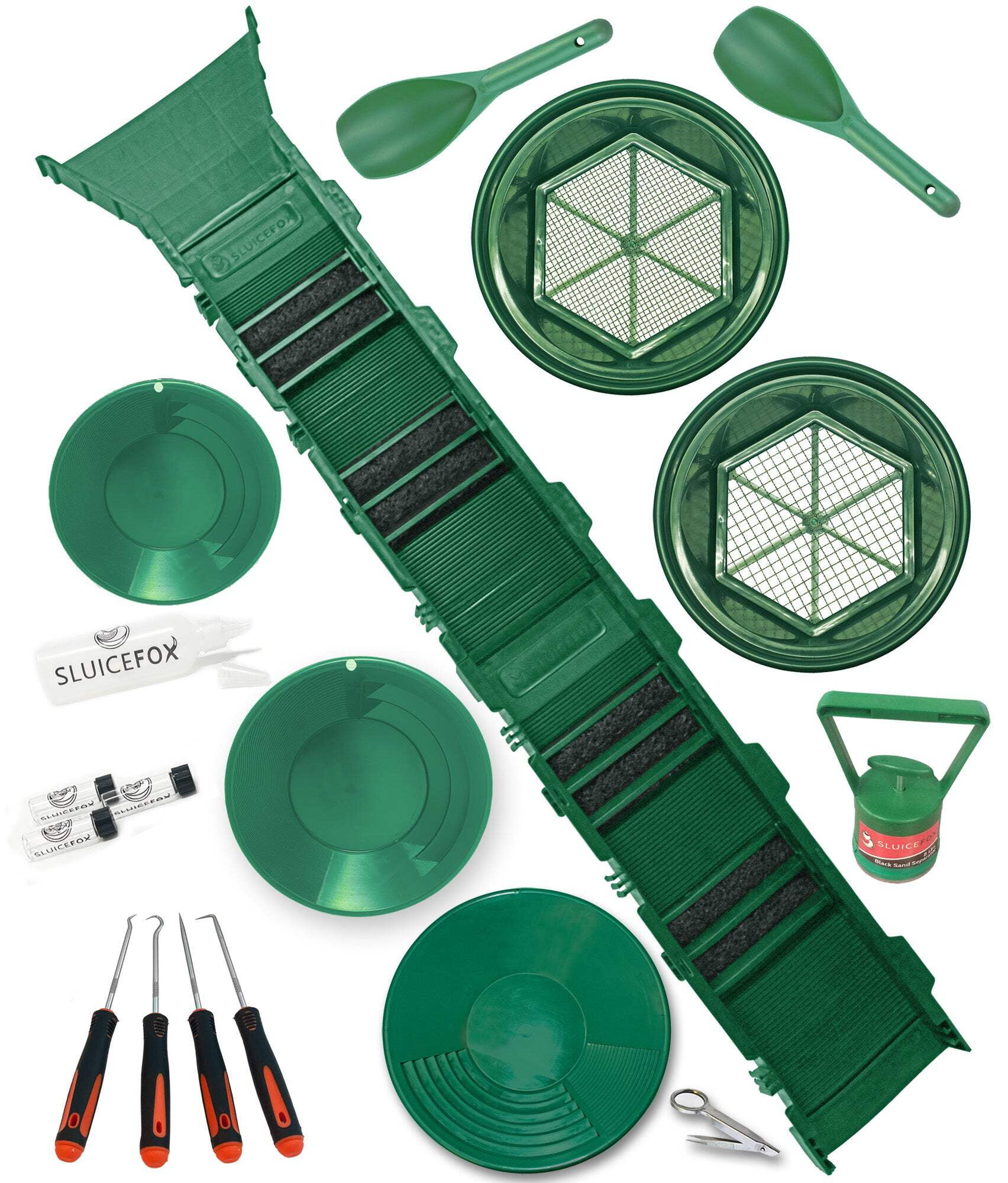 Sluice Fox Sluice Fox 53 inch portable gold sluice box and bucket ...