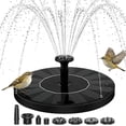 SlumbayTale 2026 New Solar Fountain for Bird Bath: Floating Mini Solar ...