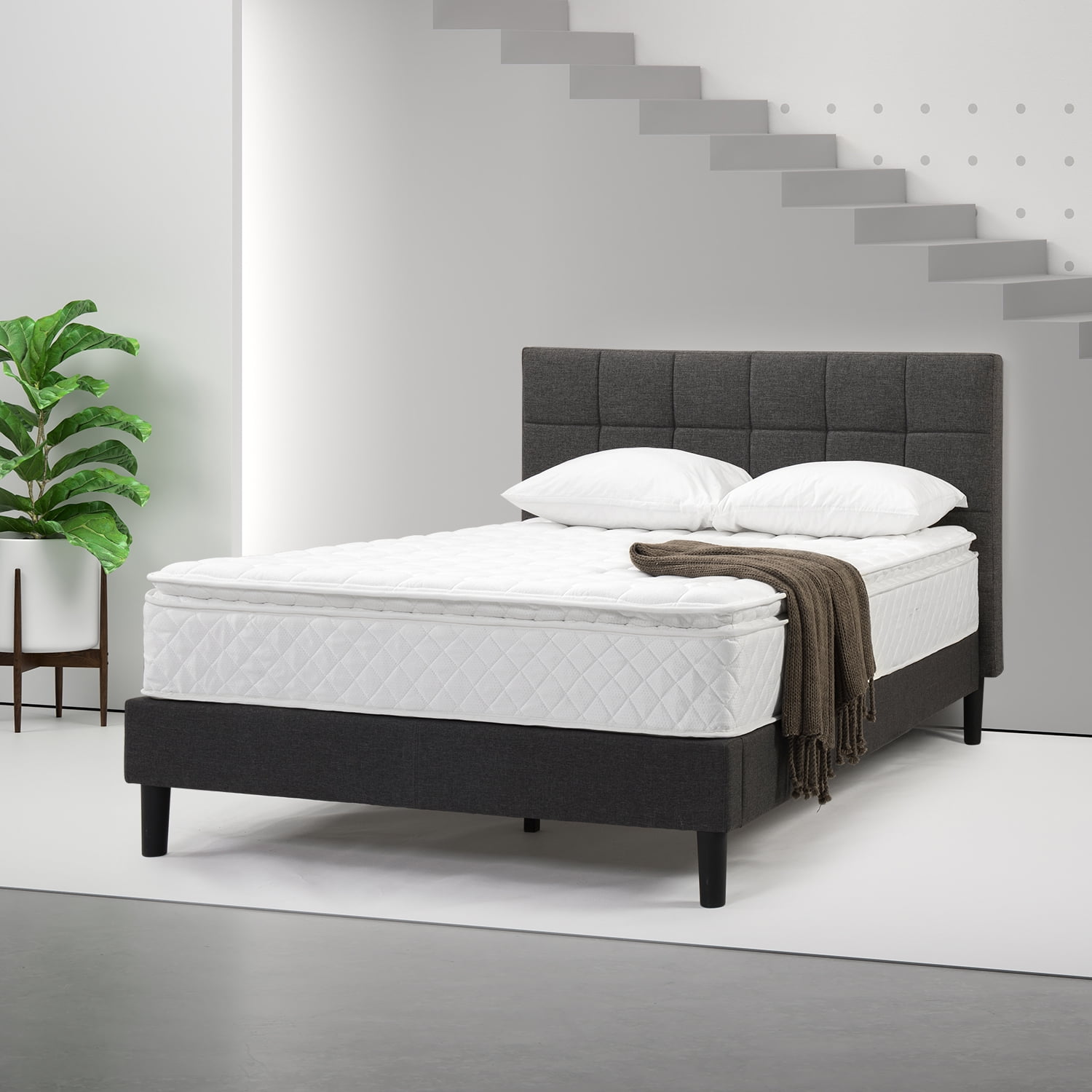 "Slumber 1 by Zinus Firm Spring Queen Mattress, 10"" Dream Pillow Top ...