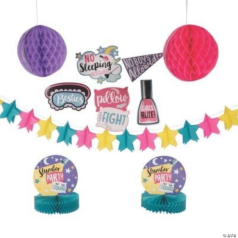 Slumber Party Decorating Kit - Party Decor - 10 Pieces - Walmart.com
