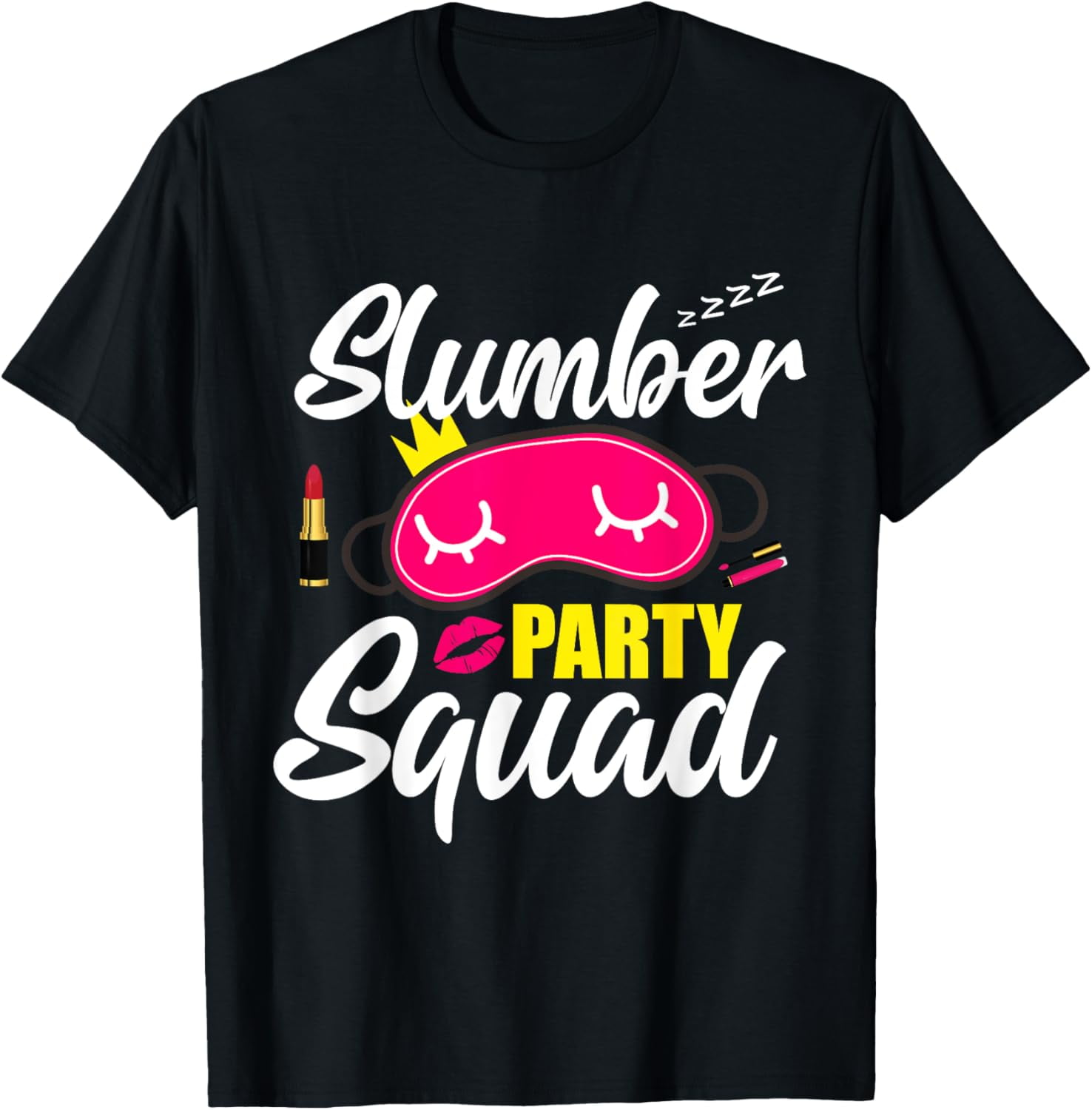 Slumber Party Squad Sleepover Pajama Spa Birthday Girl Woma T-Shirt men ...