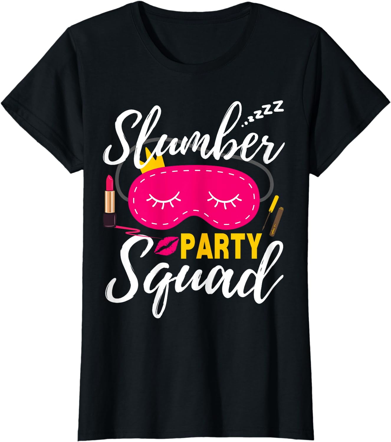 Slumber Party Squad Sleepover Pajama Spa Birthday Girl Woman T-Shirt ...