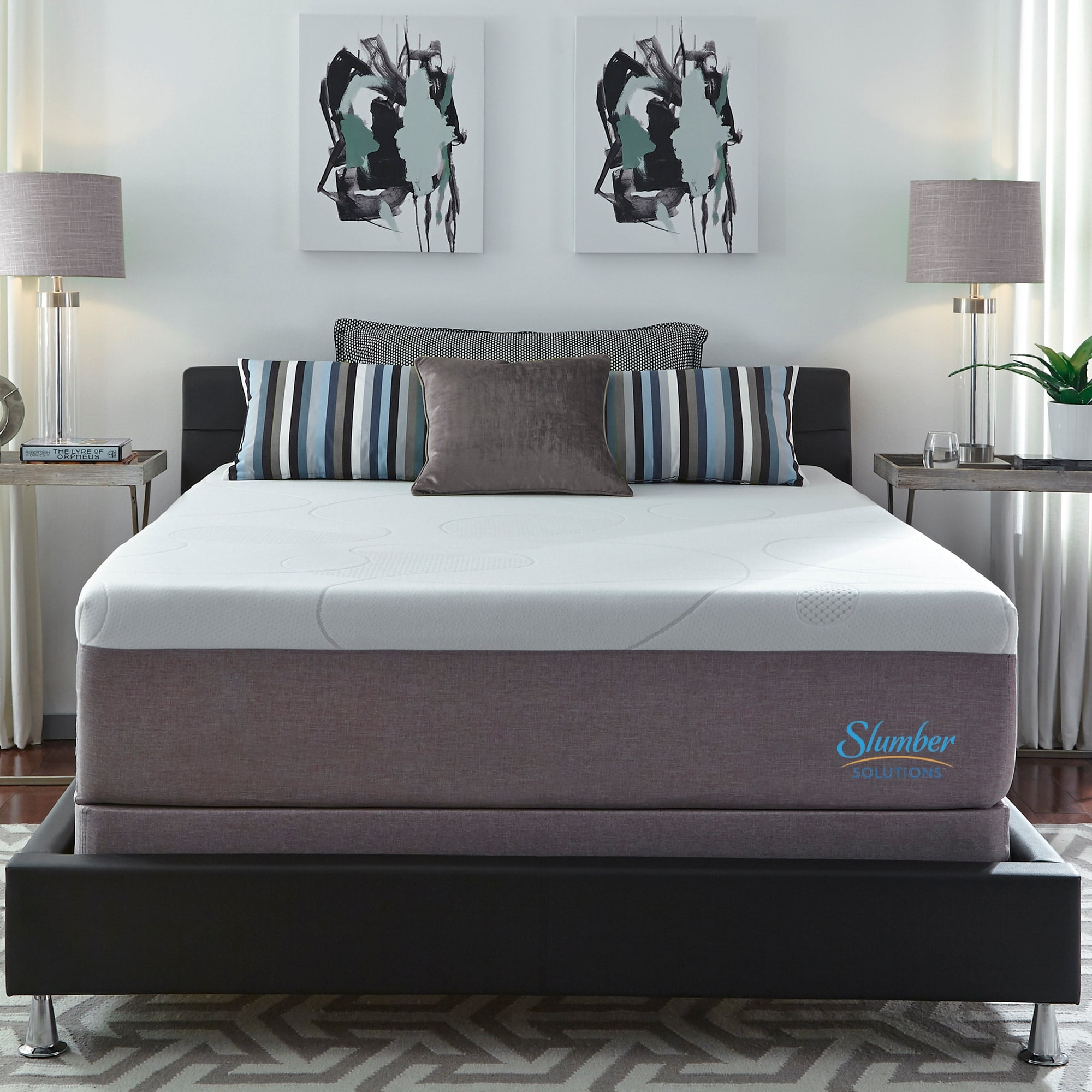 Slumber Solutions Choose Your Comfort 14-inch Gel Memory Foam Mattress ...