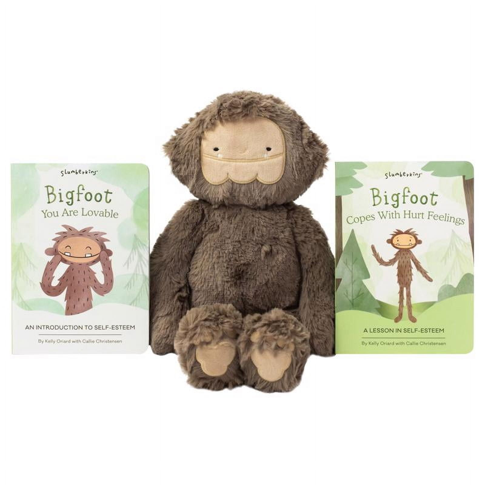 Slumberkins Bigfoot's Self-Esteem Plush & Book Kin Set Polyester Brown ...