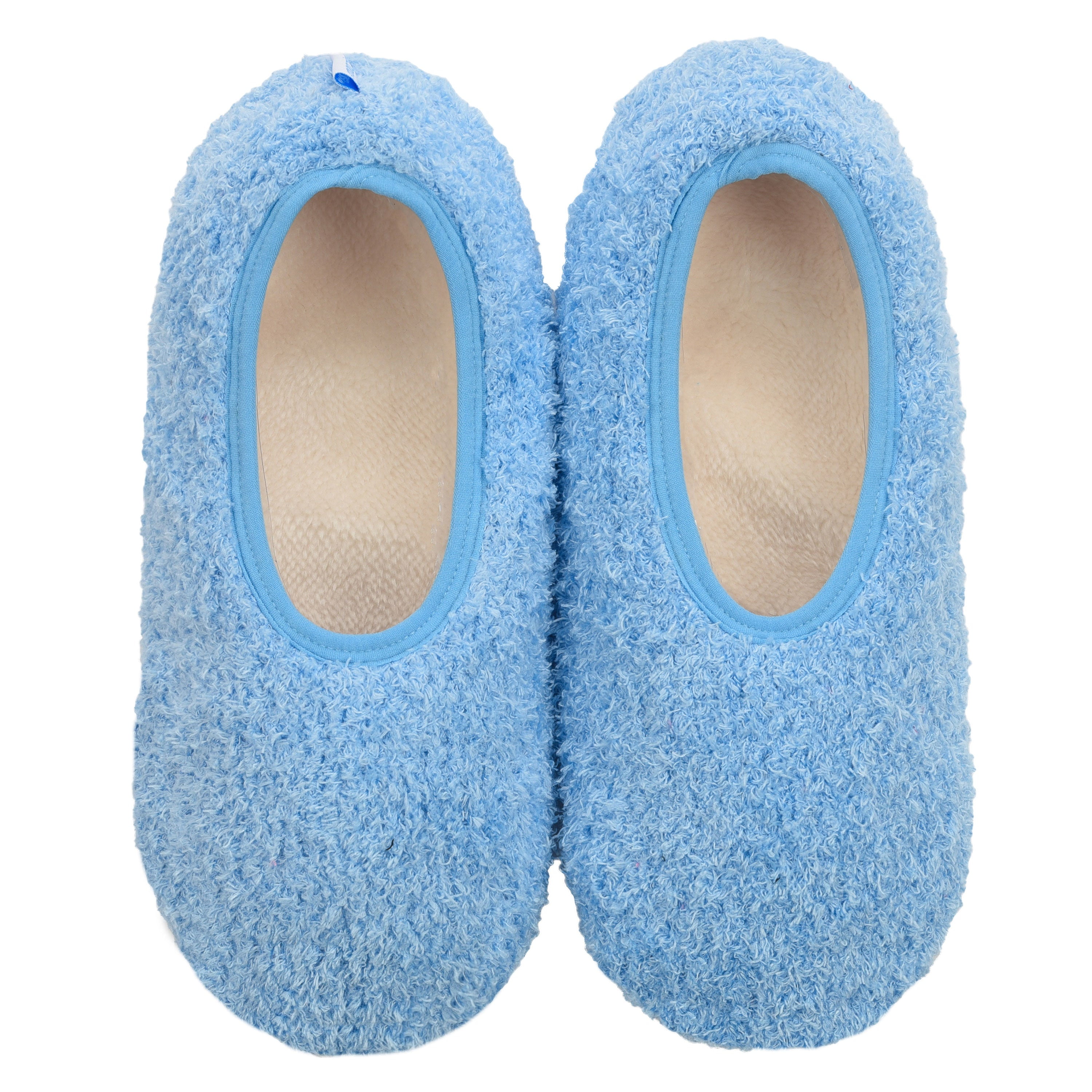 Slumbies Womens Walking on Clouds Baby Blue Slipper Sock - Warm Your ...