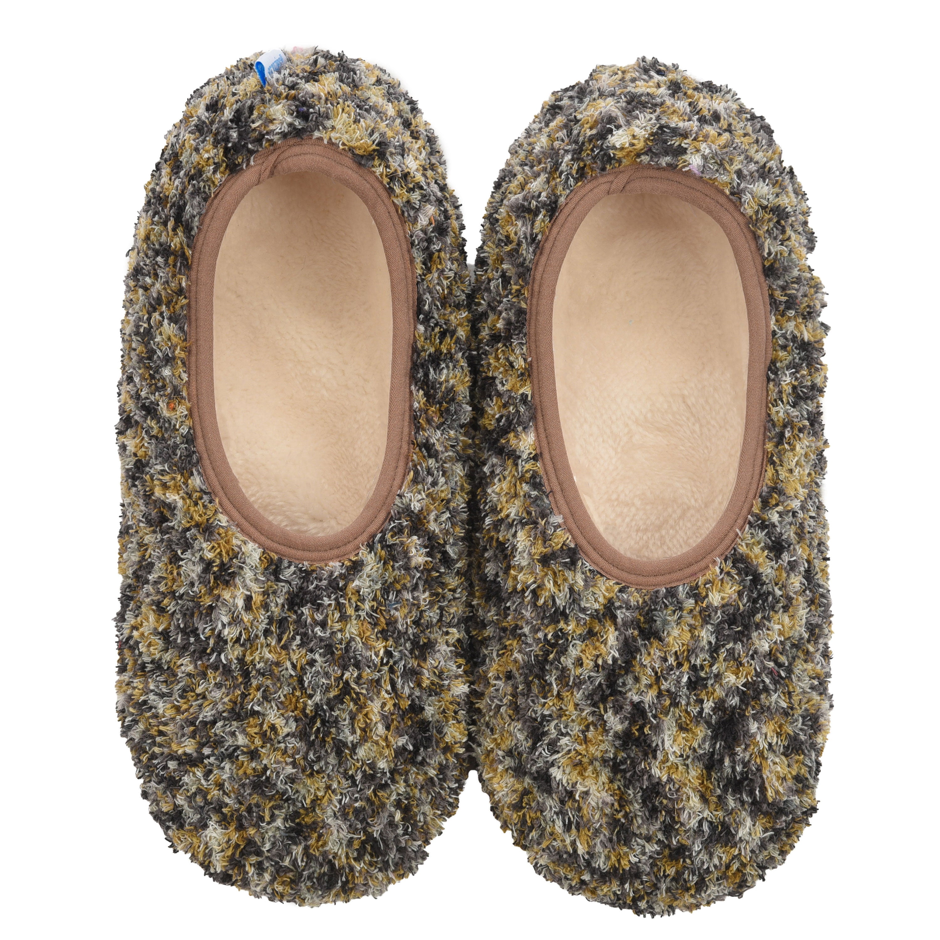 Slumbies Womens Walking on Clouds Nebula Neutral Tie Dye Slipper Sock ...