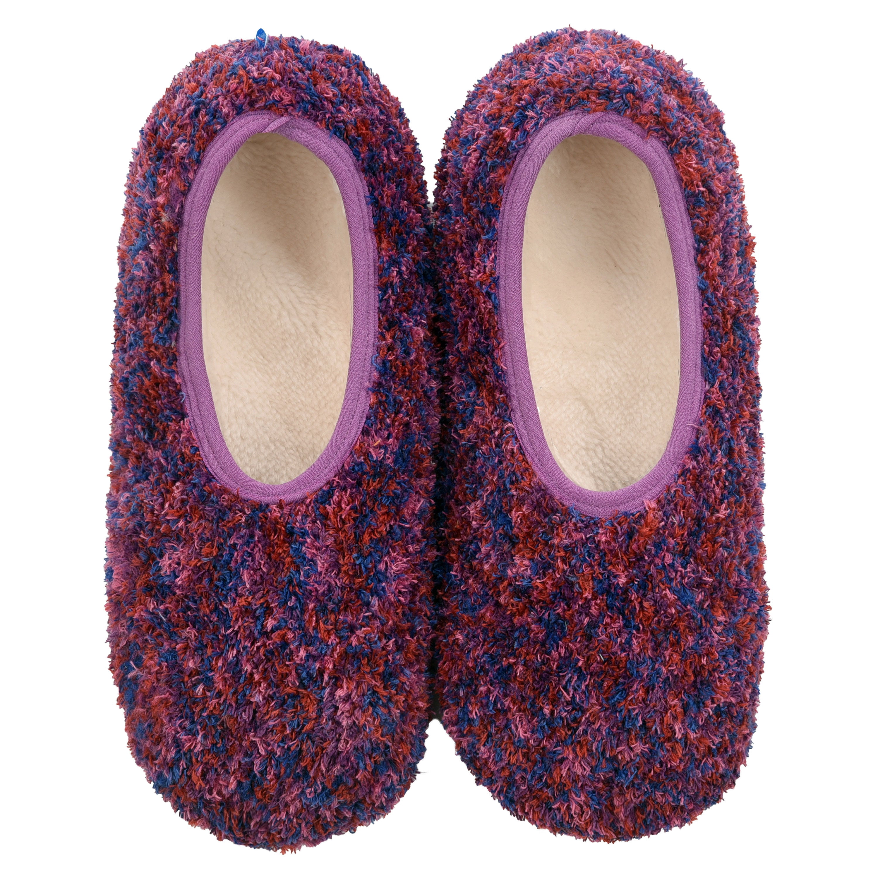 Slumbies Womens Walking on Clouds Nebula Purple Tie Dye Slipper Sock ...