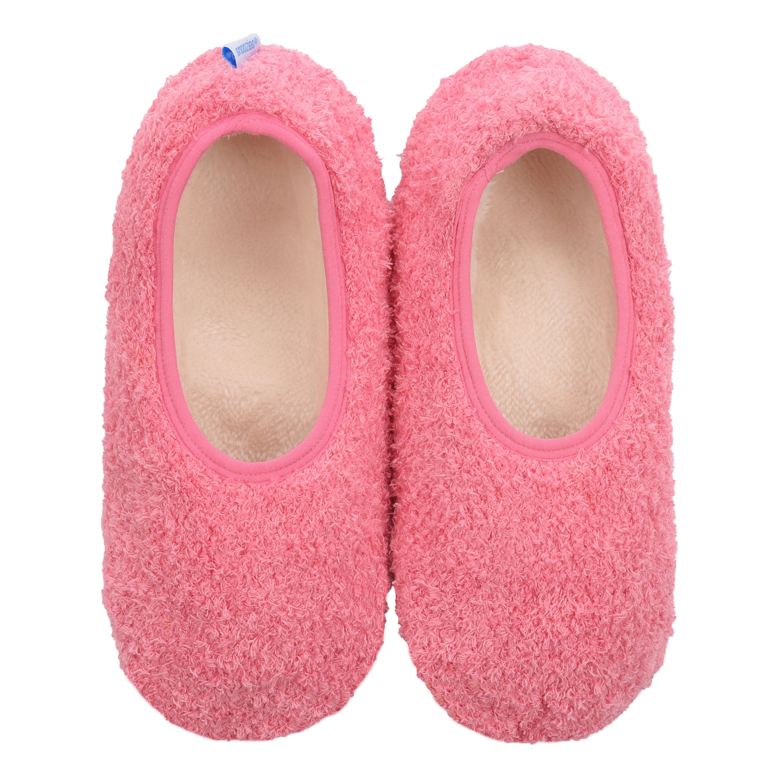 Slumbies Womens Walking on Clouds Pink Slipper Sock - Warm Your Feet ...
