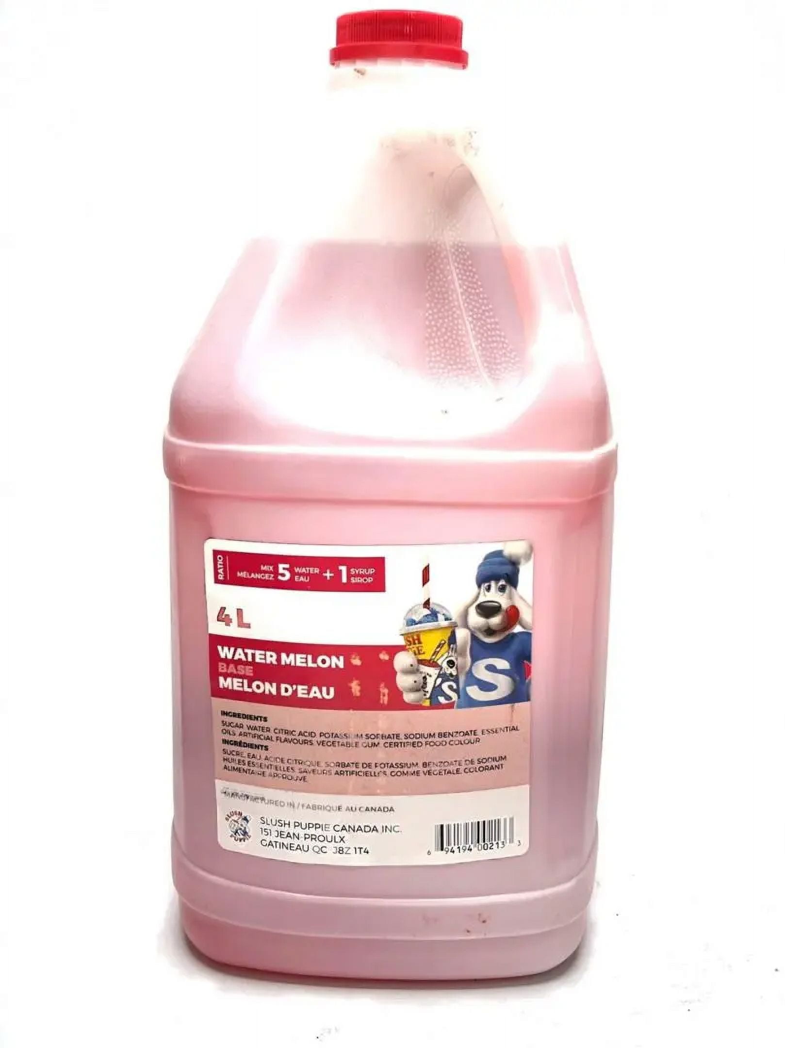 Slush Puppie Watermelon Slushy Syrup, 5:1 Concentrate, 1 Gallon (3.78L ...