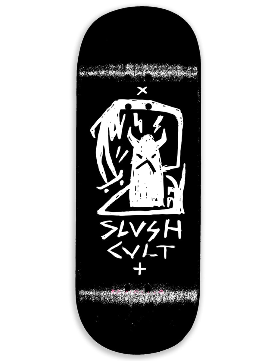 Slushcult Fingerboard Deck - Evil Control Black Steet - 34.5mm ...