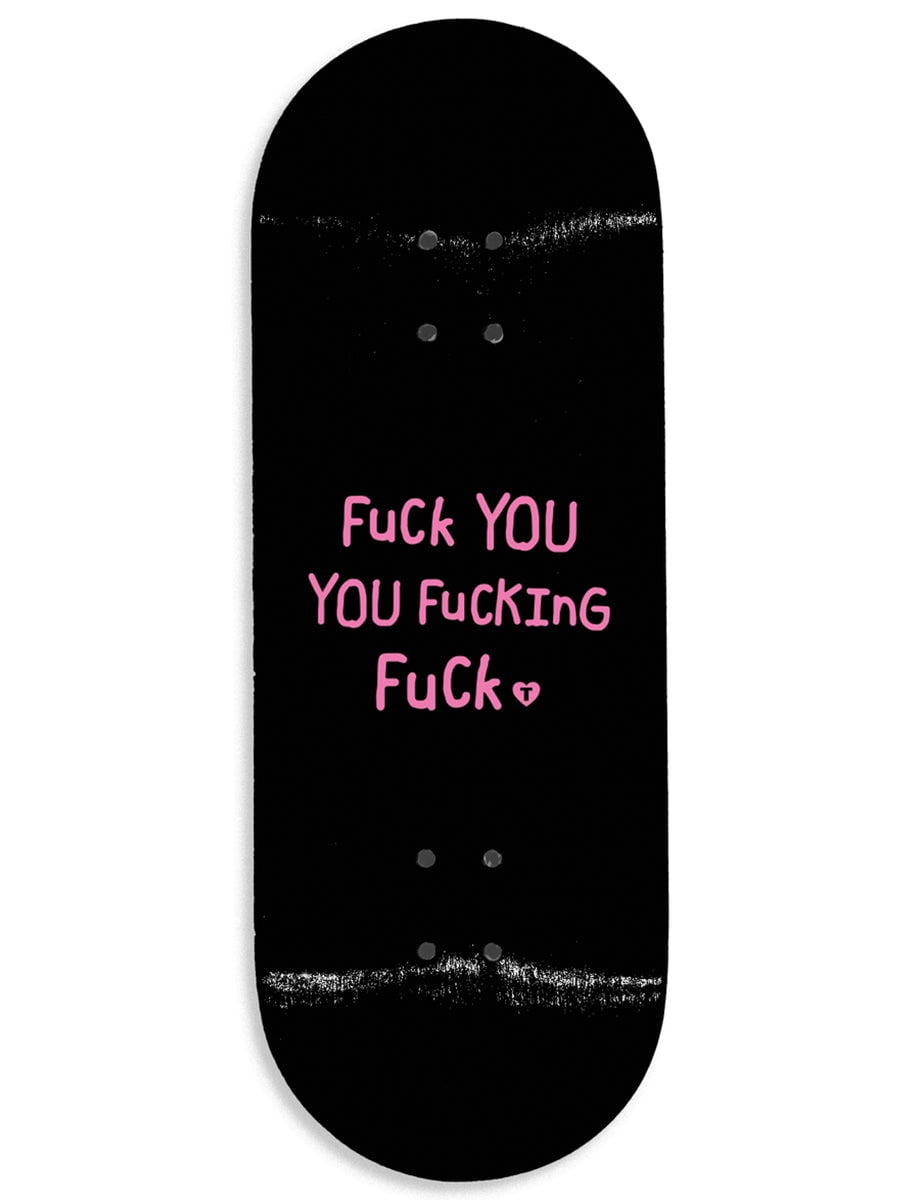 Slushcult x Tender Fingerboard Deck - FYYFF Black, 34mm - Walmart.com