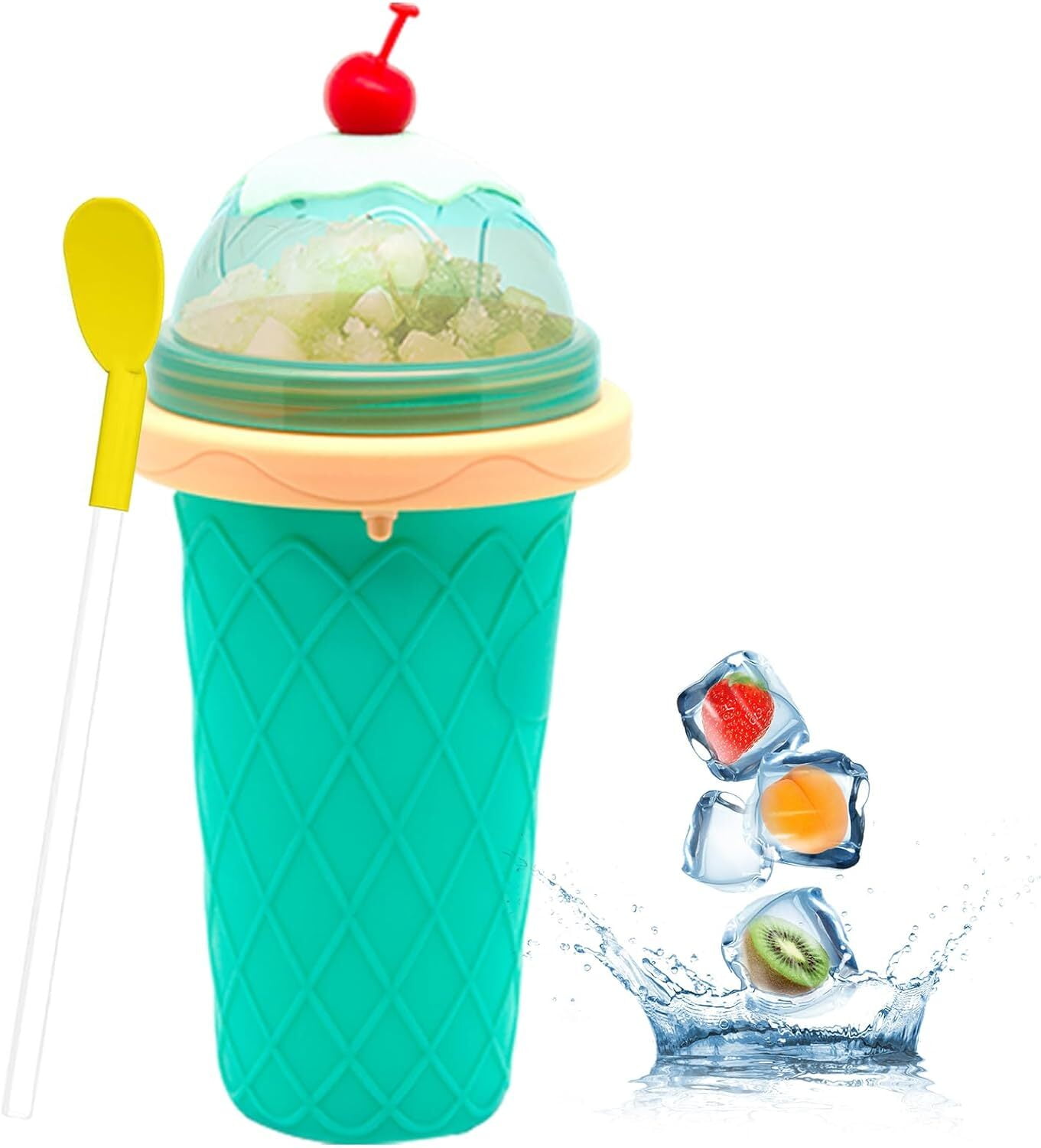 Slushie Cup, 1 Pack Slushy Maker Cup, DIY Magic Squeeze Cups for Juice ...