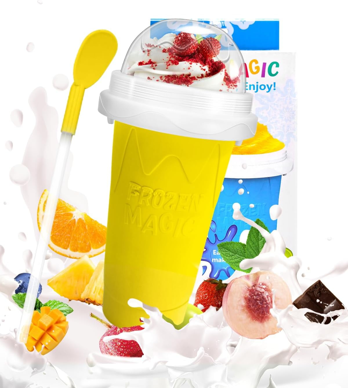 Slushie Cup, DIY Magic Slushy Maker Cup, Portable Slushy Cup for Juices ...
