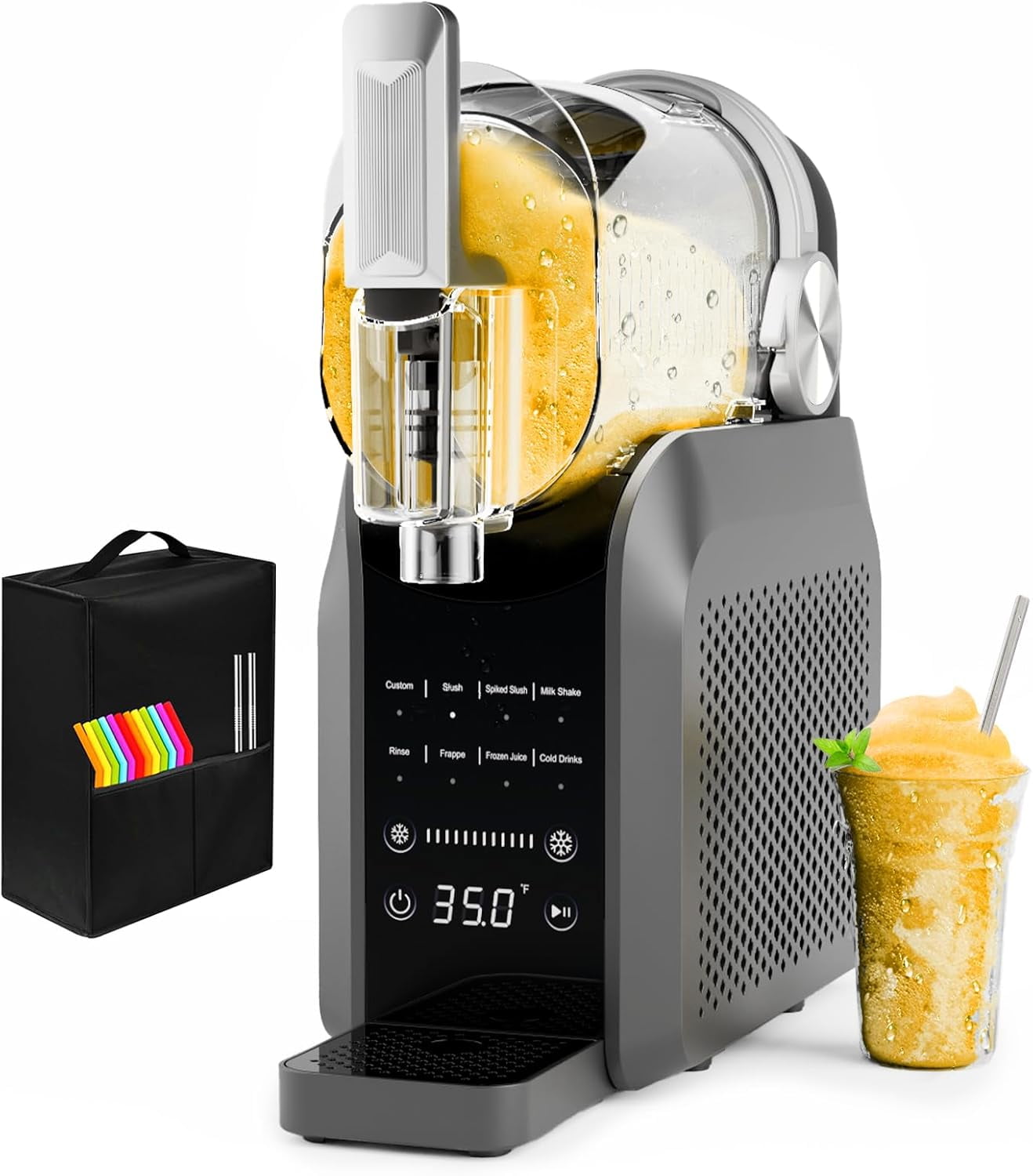 Slushie Machine, No Ice Needed, 88 oz Slushie Machine for Home with ...