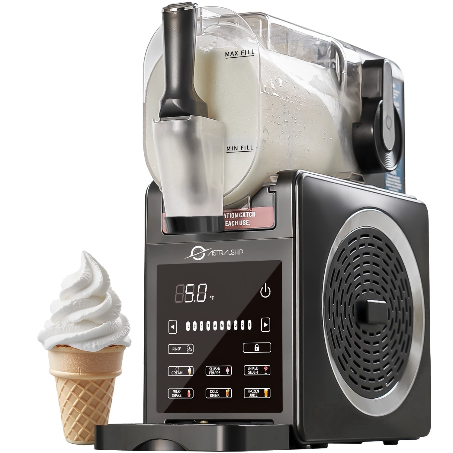Astralship Slushie Machine with Soft Serve Ice Cream Mode, 200W Slushy ...