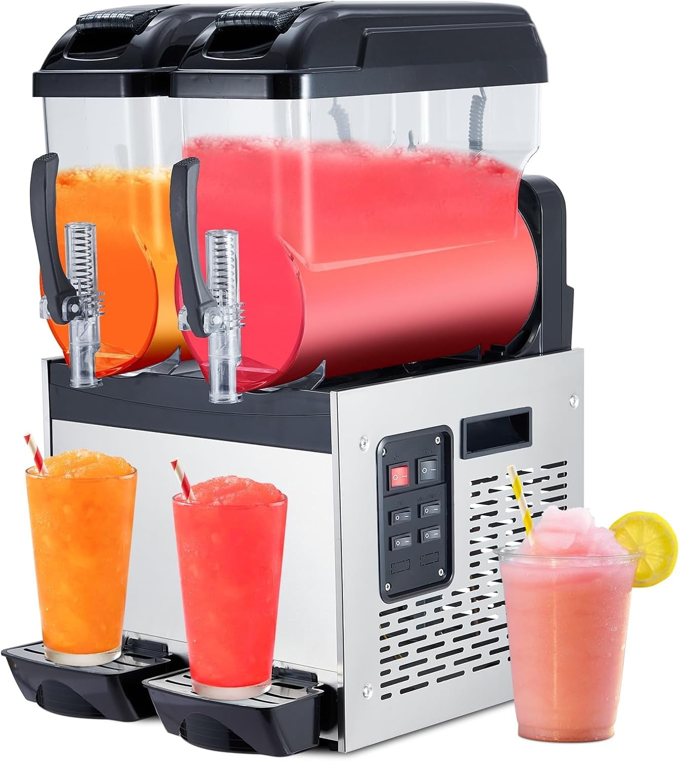 Slushie Machine,Professional Frozen Drink Maker,Slushy Machine for Home ...