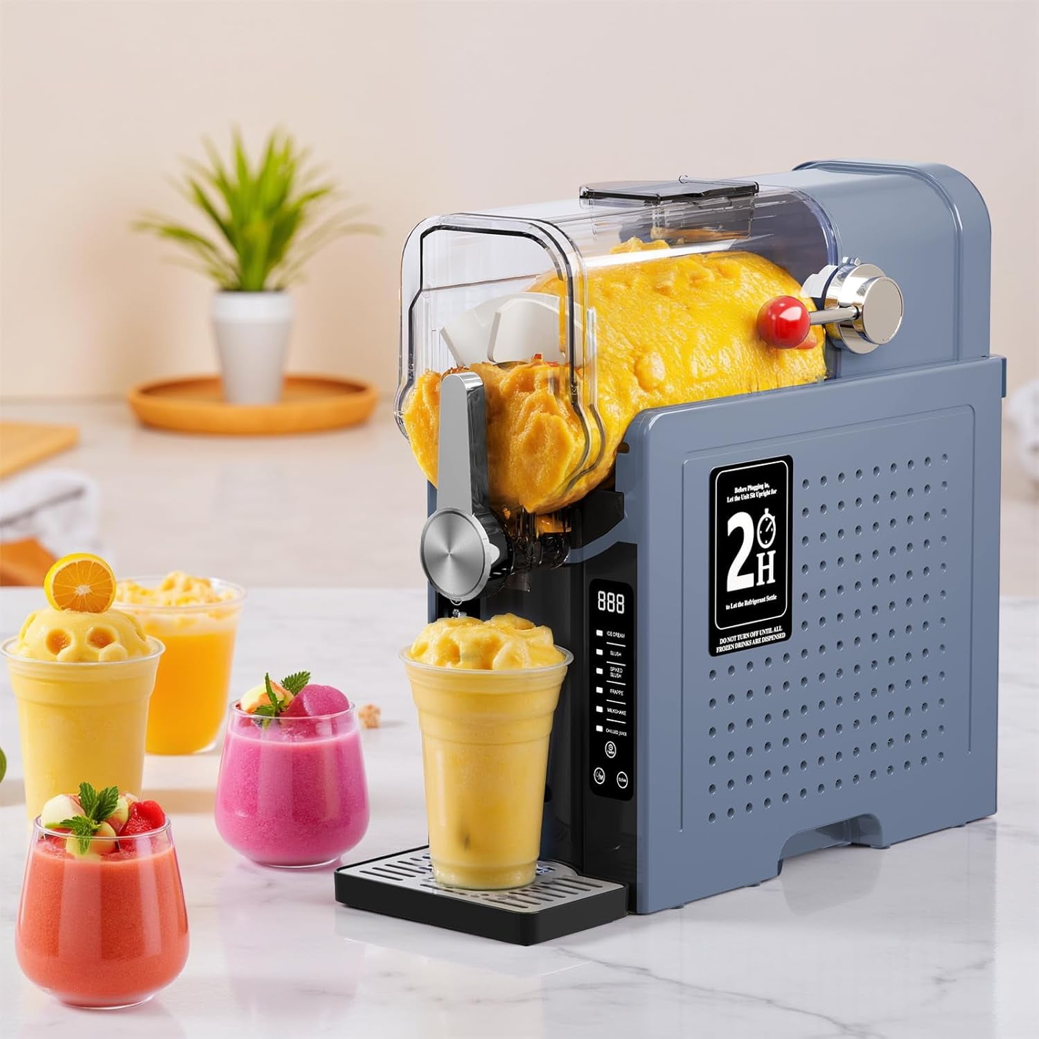Slushie Machine, Sand Ice Maker, Frozen Drink Maker with 6 Preset Modes ...