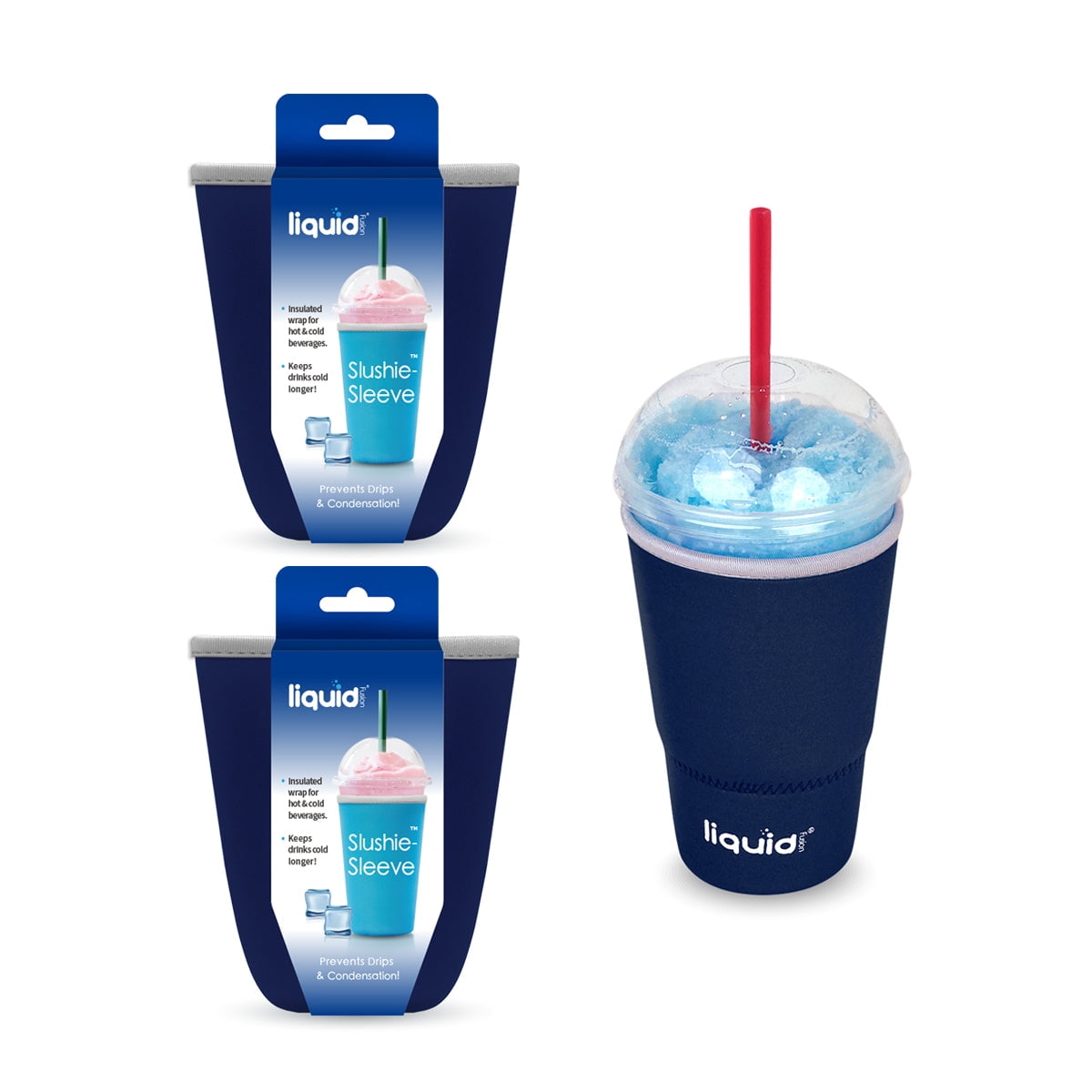 Slushie-Sleeve™ / Icy Bev Kooler, Large - 3 Pack Set Insulated Drip ...