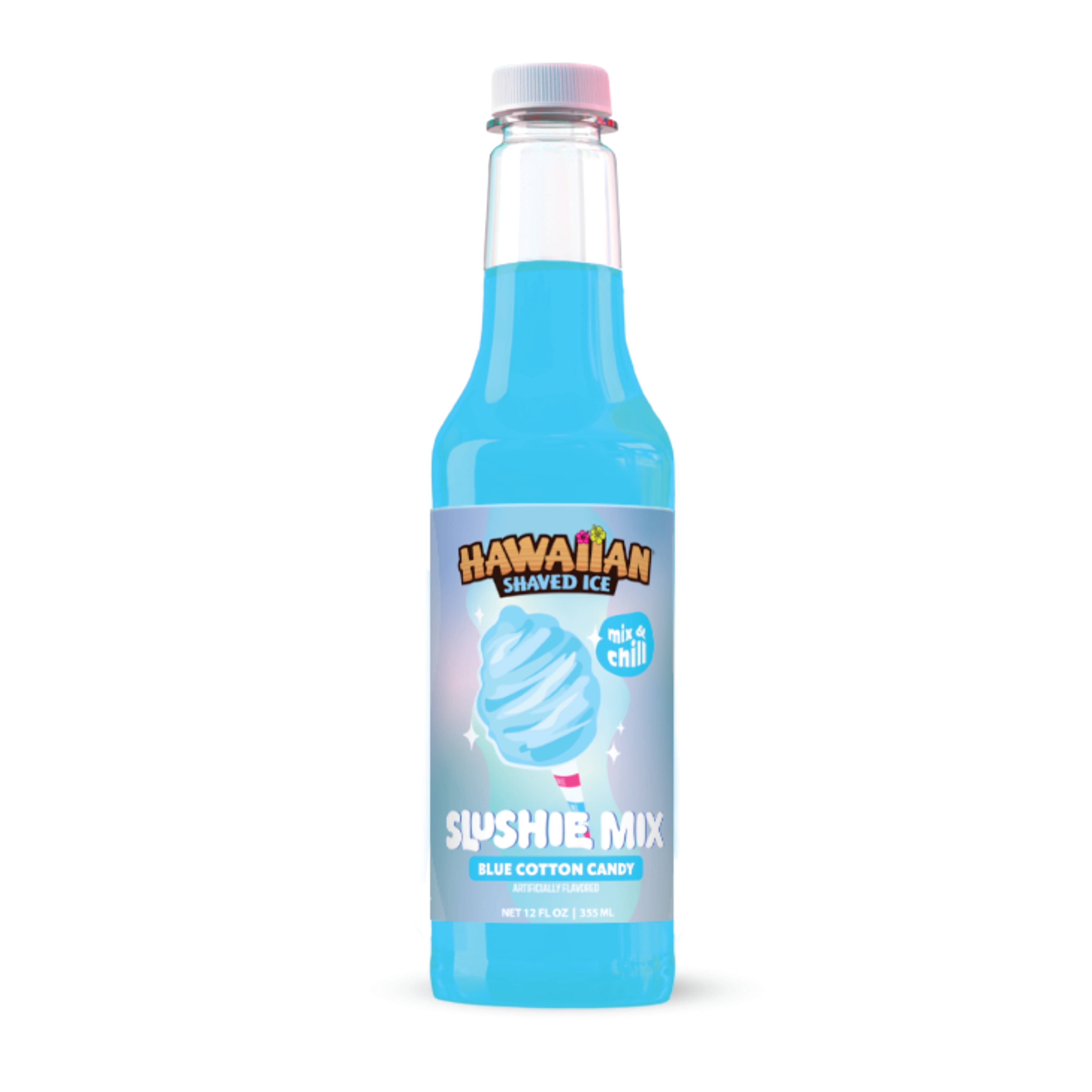 Hawaiian Shaved Ice Slushie Syrups Blue Cotton Candy Slushie Mix 12 oz ...