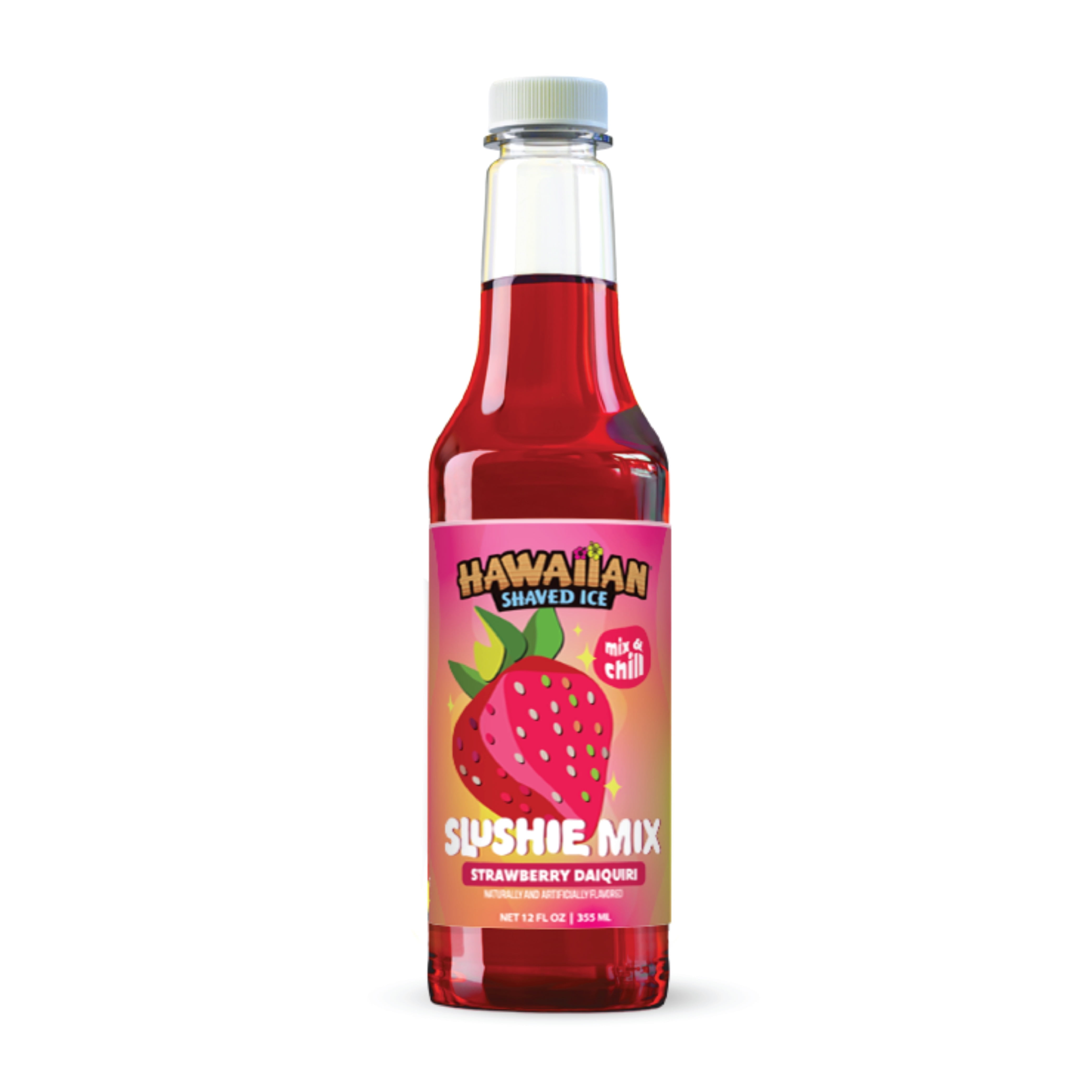 Hawaiian Shaved Ice, Slushie Syrups, Strawberry Daiquiri 12 fl oz ...