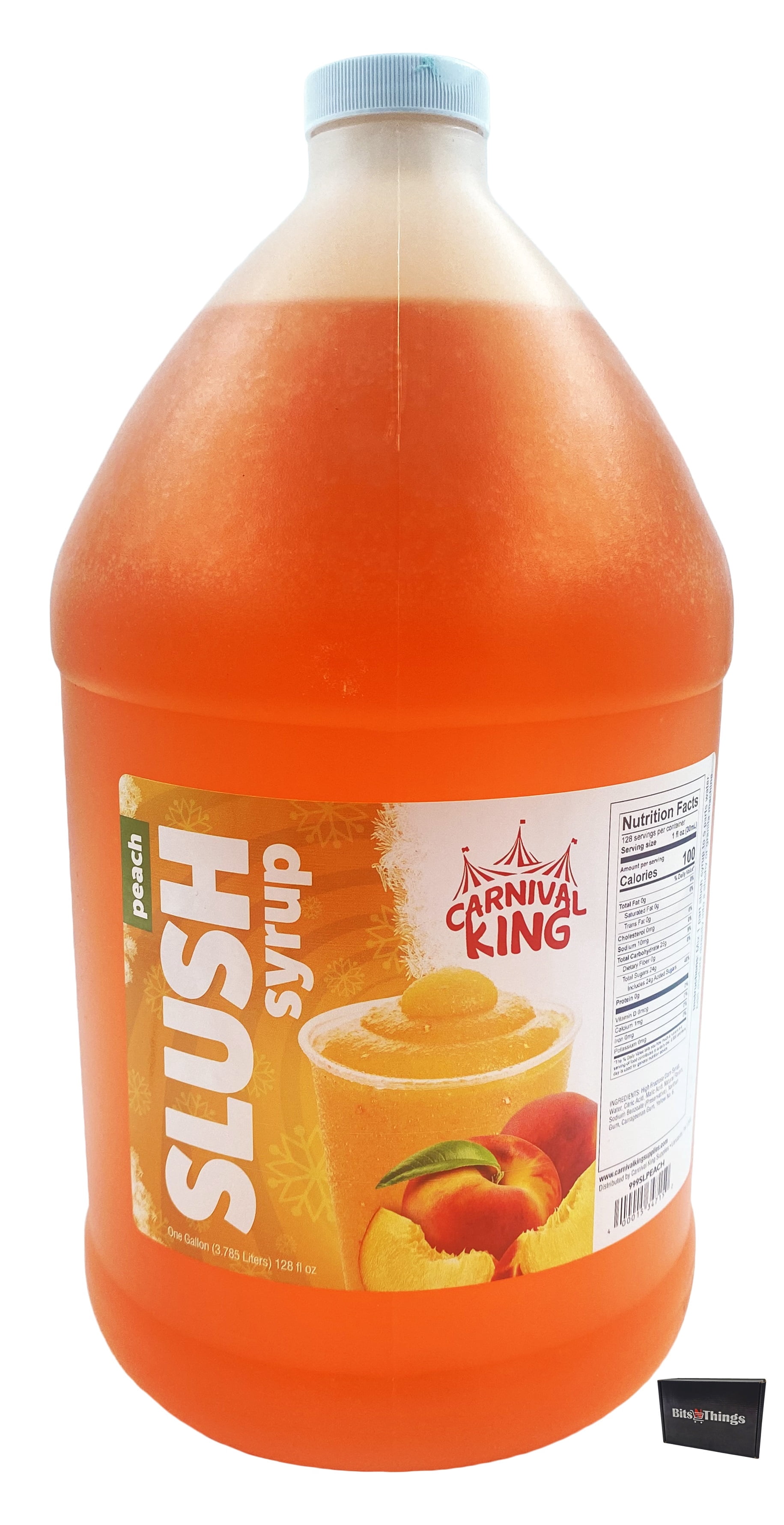 Slushy Flavoring Syrup Concentrate 1 Gallon (128 oz.) | Peach - Walmart.com