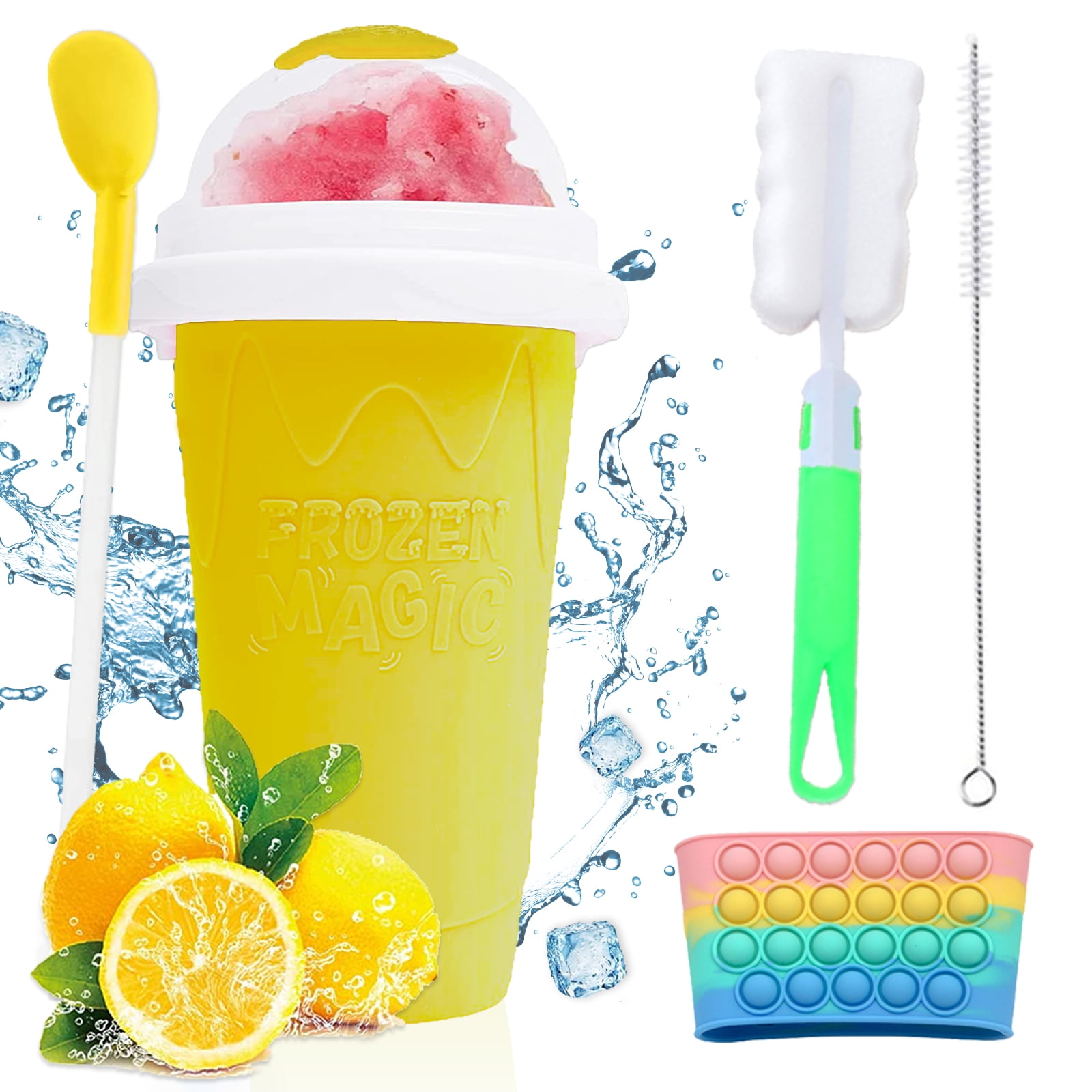 Slushy Maker Cup, Quick Frozen Magic Cup, DIY Homemade Smoothie Cup ...