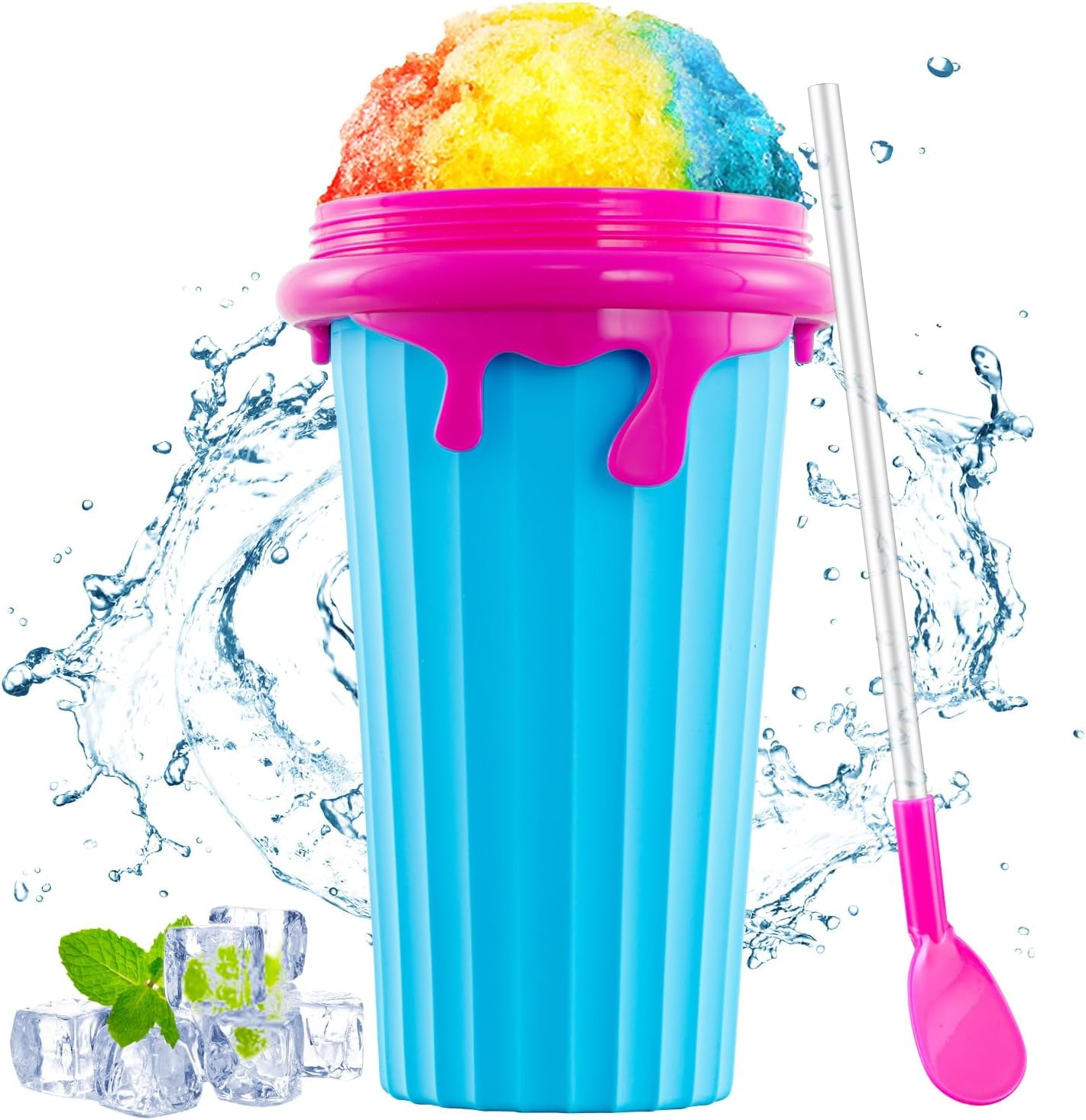Slushy Maker - TIK TOK Quick Frozen Magic Cup, Double Layers Slushie ...